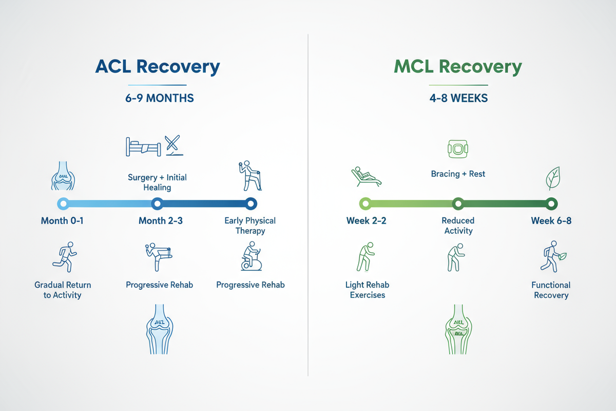 How Long Does It Take to Recover from an ACL or MCL Tear – Nübrace