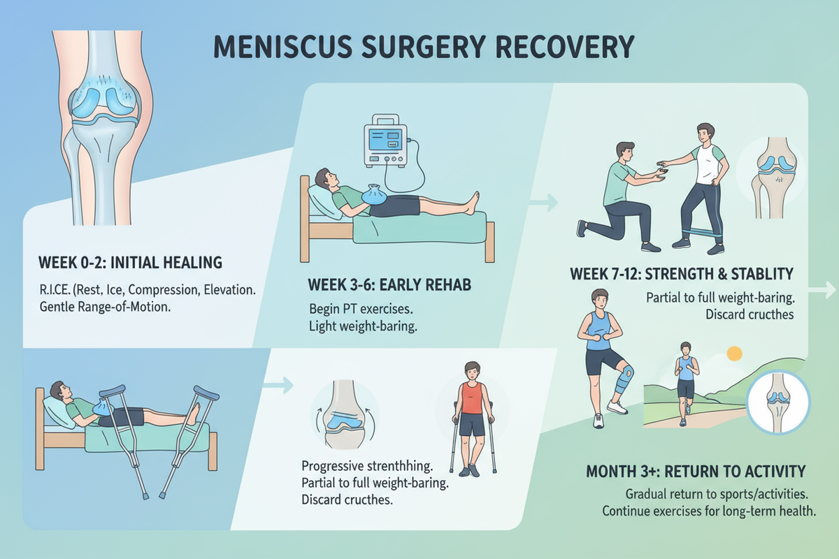 How Long Does It Take for Meniscus Surgery to Heal? – Nübrace