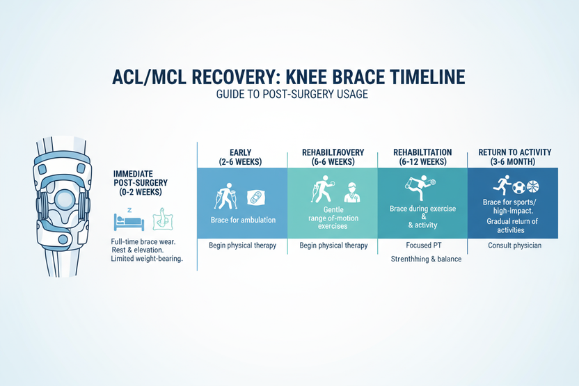 When Should You Wear a Knee Brace After ACL or MCL Surgery? – Nübrace